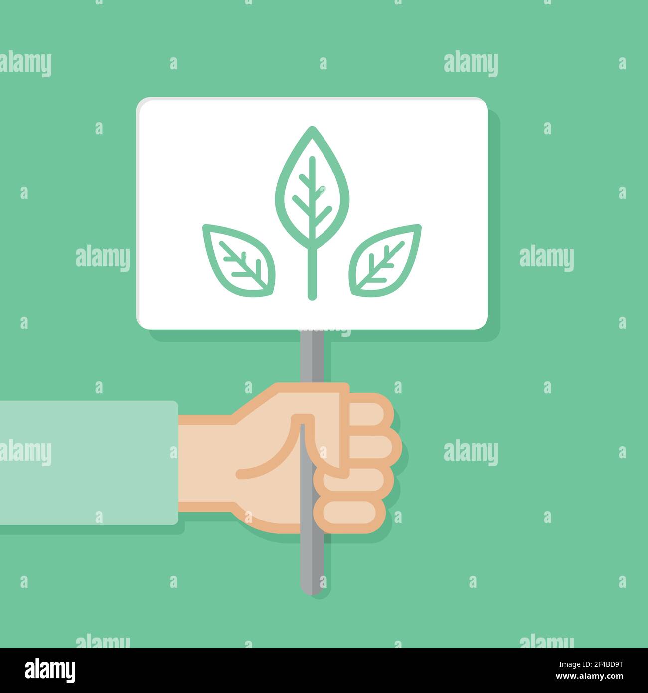 Vegan protest sign Stock Vector Images - Alamy