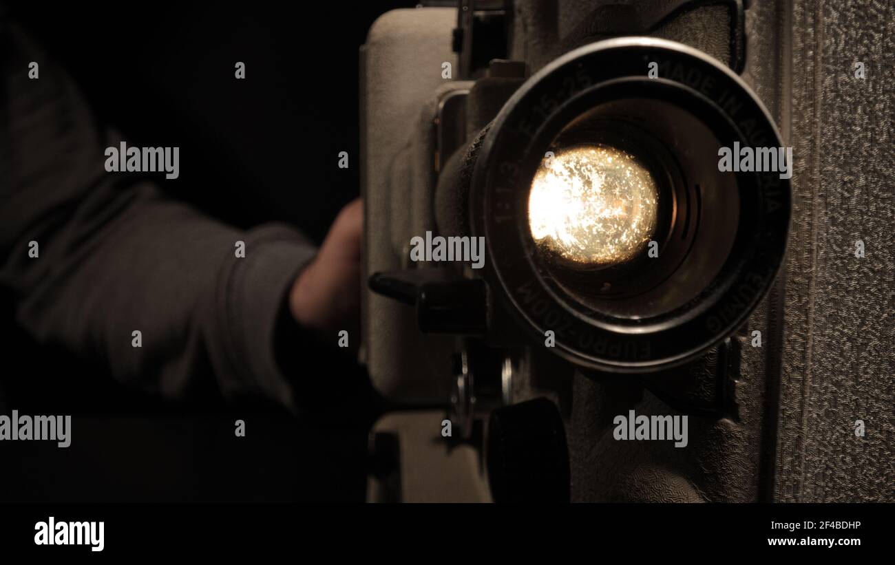 Movie camera projection scene hi-res stock photography and images - Alamy
