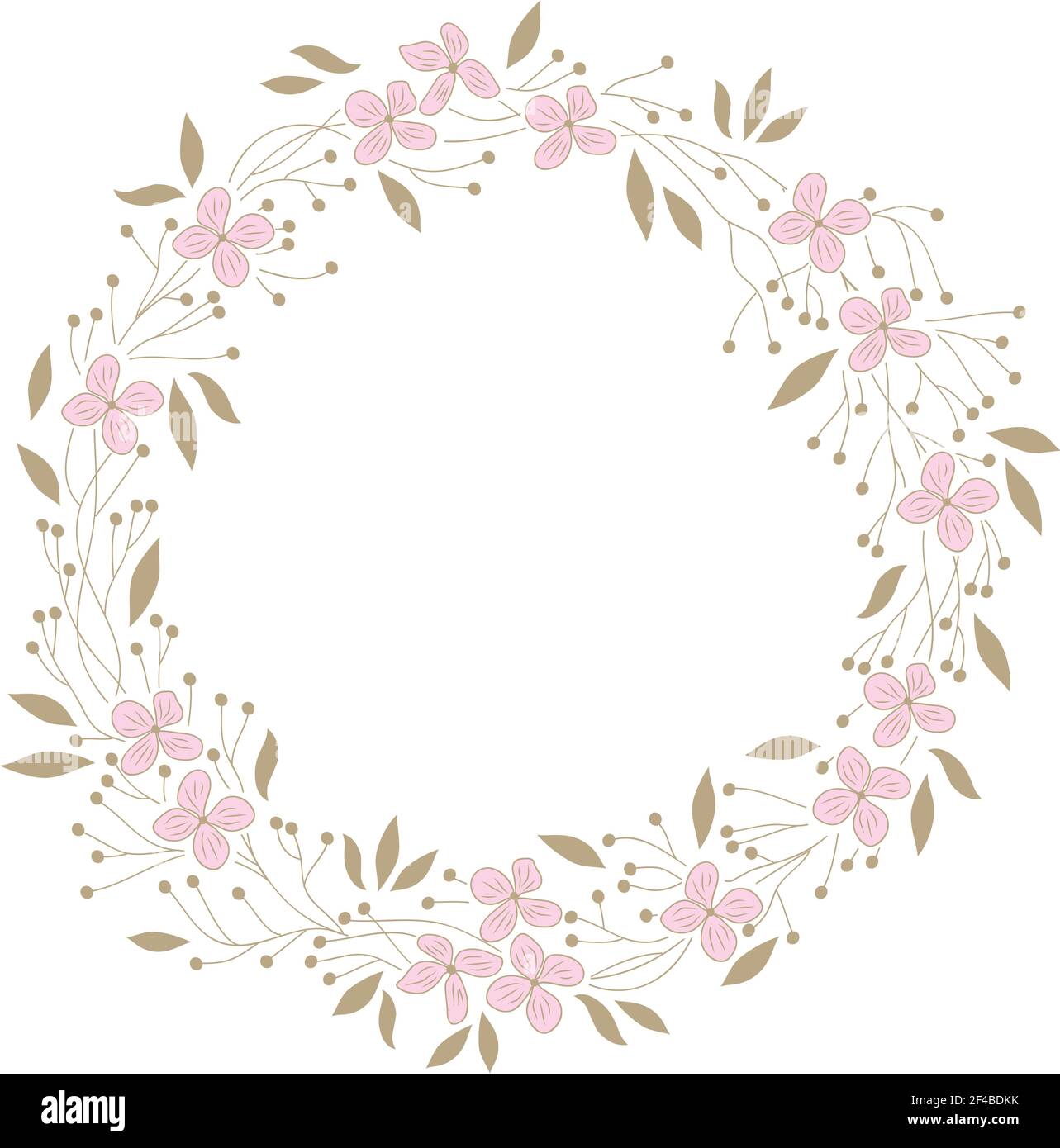 Pink flowers, vector Stock Vector Image & Art - Alamy