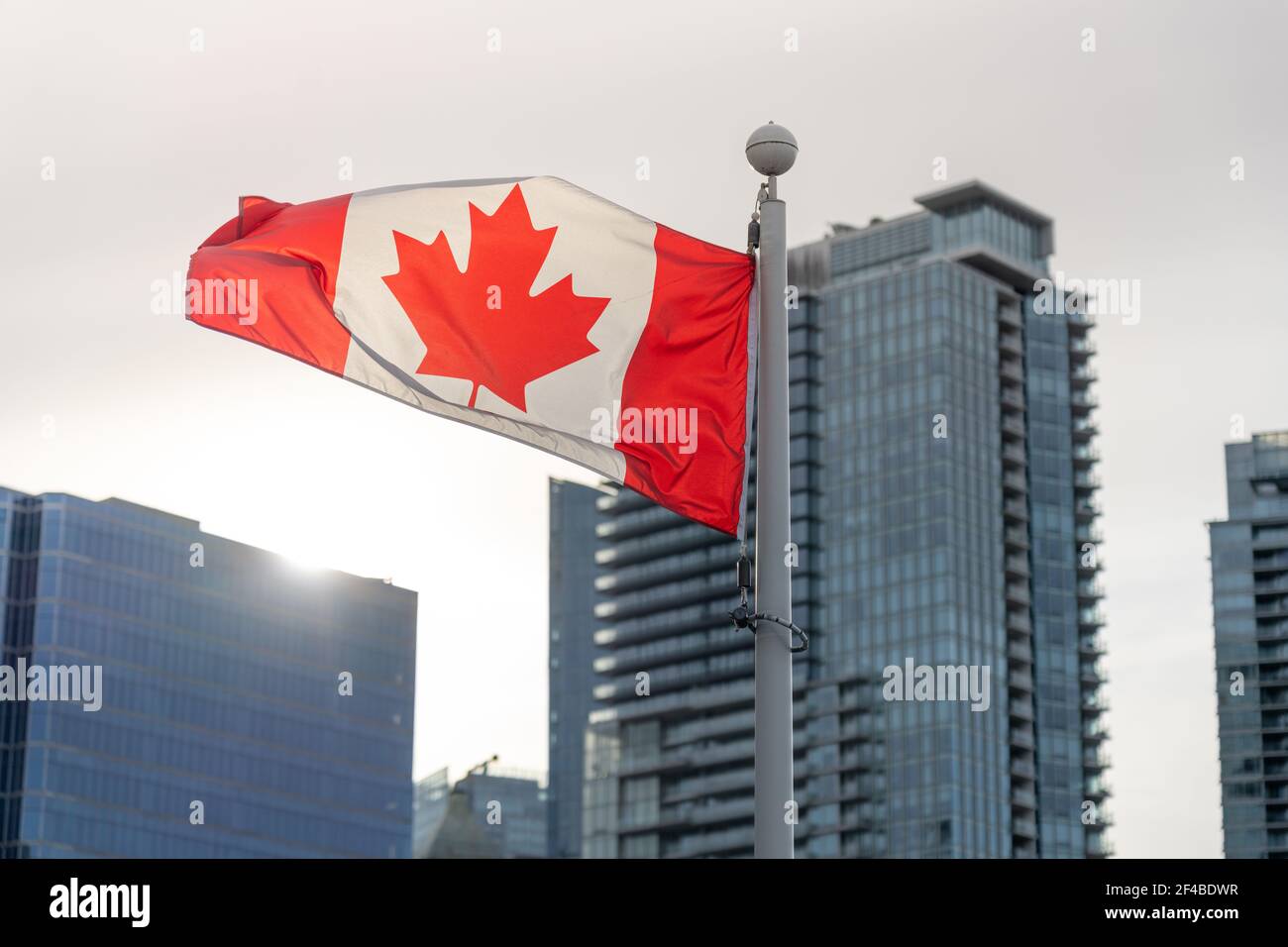 Canadian flag vancouver building hi-res stock photography and images ...