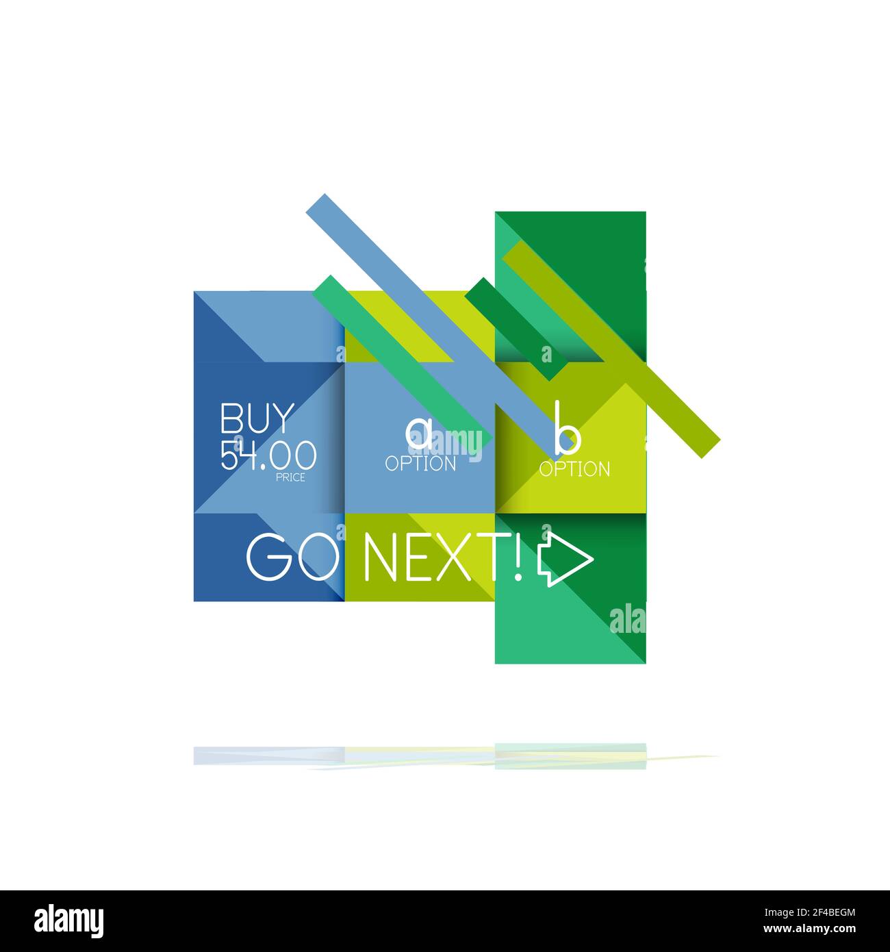 Square option infographic banner. Data and information visualization ...