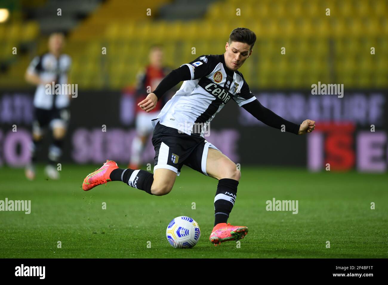 Dennis Man (Parma) during the Italian "Serie A" match between Parma 1-2 ...