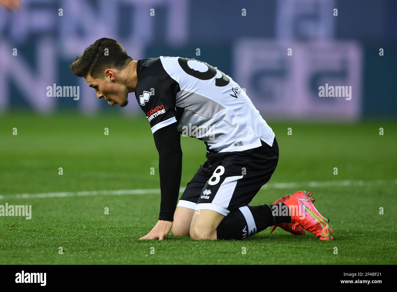 Dennis Man (Parma) during the Italian "Serie A" match between Parma 1-2 ...