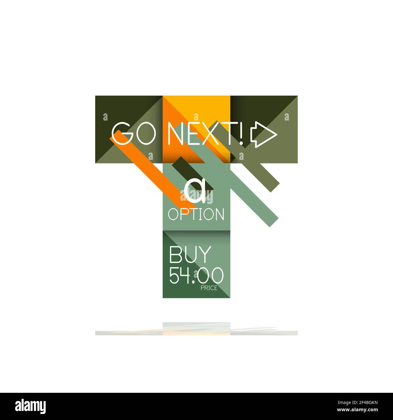 Square option infographic banner. Data and information visualization ...