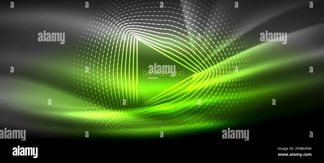 Neon glowing wave, magic energy and light motion background. Wallpaper ...