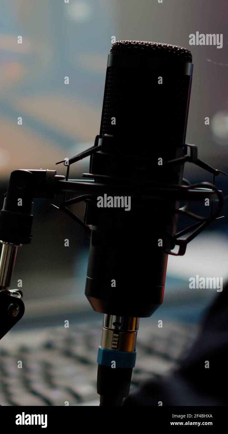 Close up pro streamer talking hi-res stock photography and images - Alamy