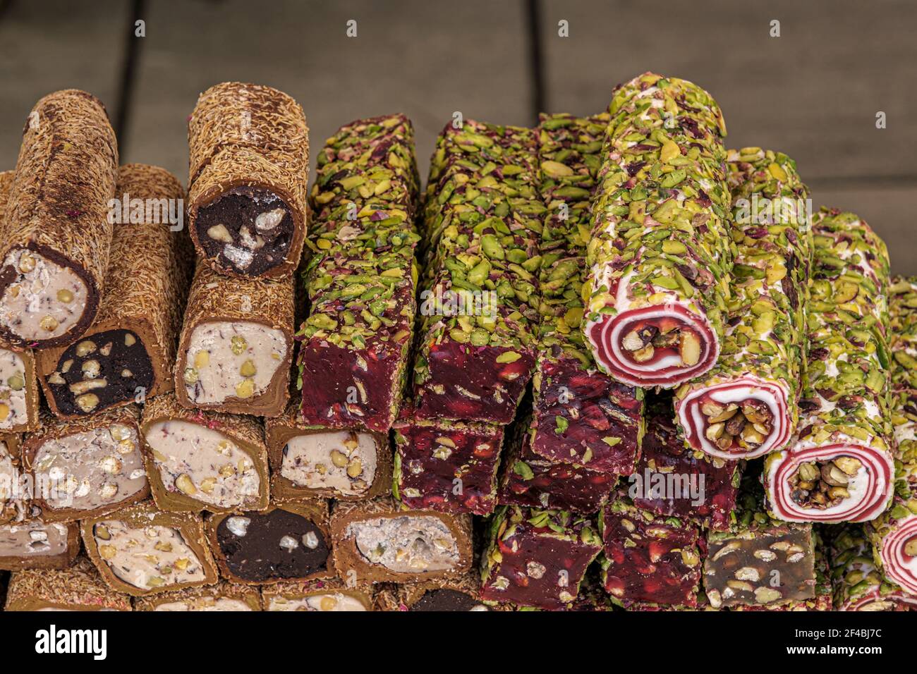 Variety of Turkish signature local foods known as Turkish Delight ...