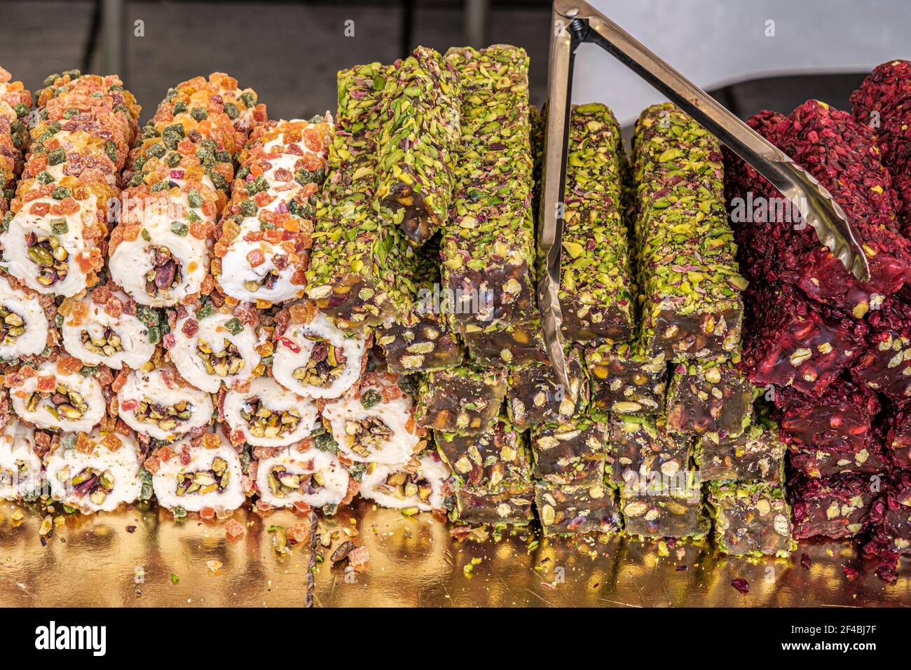 Variety of Turkish signature local foods known as Turkish Delight ...