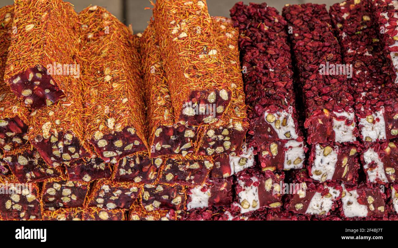 Variety of Turkish signature local foods known as Turkish Delight ...