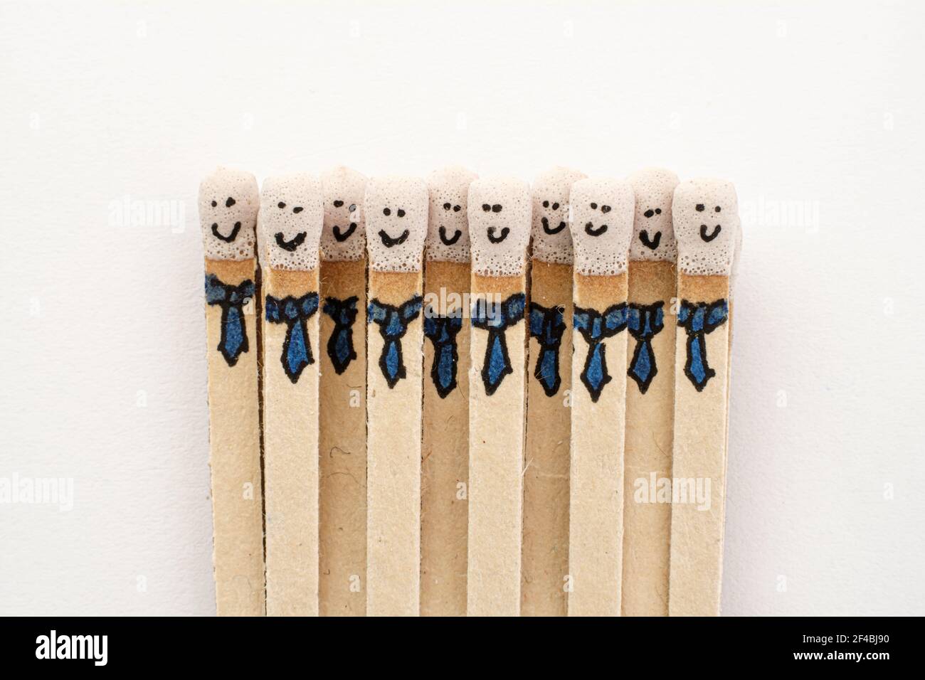 matchsticks on a white paper Stock Photo - Alamy