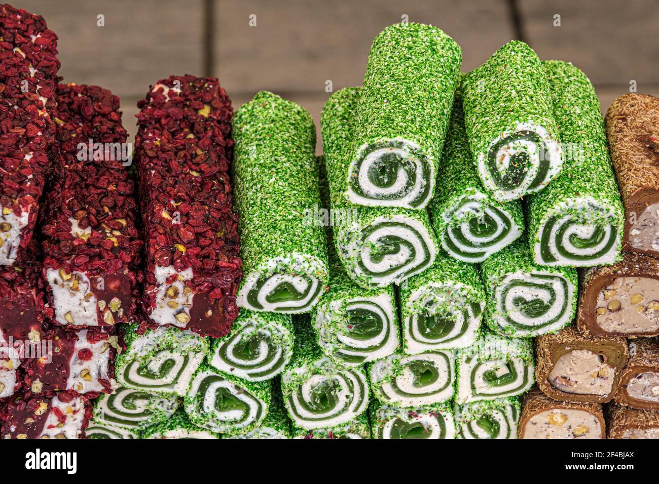 Variety of Turkish signature local foods known as Turkish Delight ...