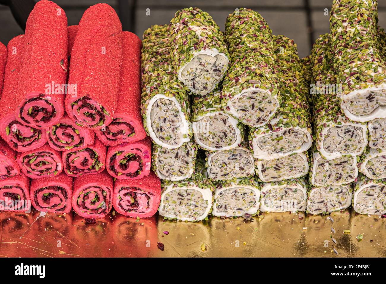 Variety of Turkish signature local foods known as Turkish Delight ...