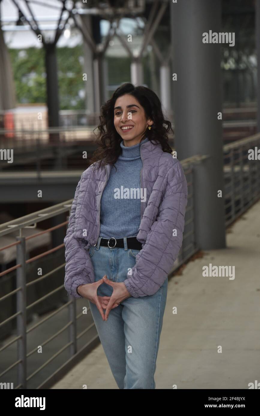 Cologne, Germany. 19th Mar, 2021. Actress Suri Abbassi plays figure ...