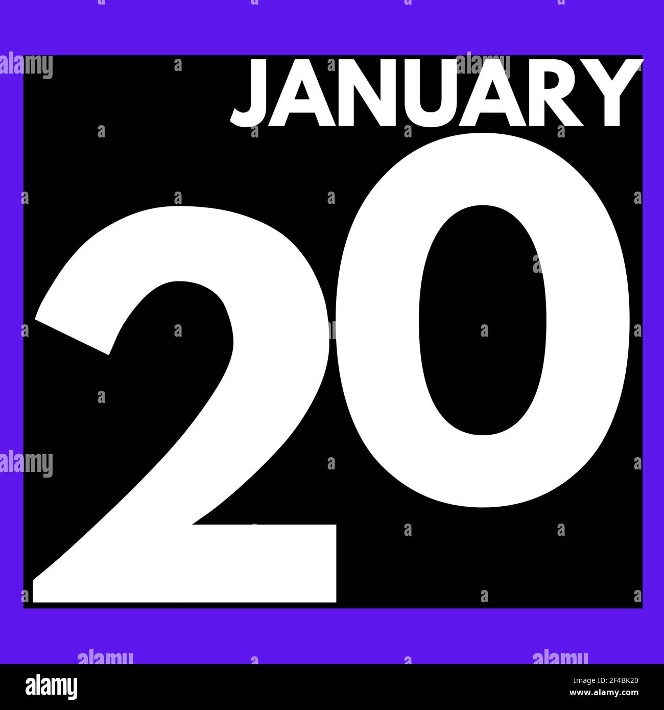 20 january icon hi-res stock photography and images - Alamy