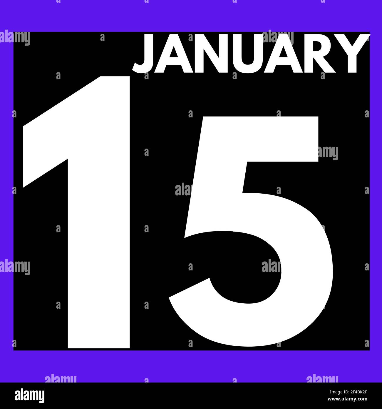 15 january icon hi-res stock photography and images - Alamy