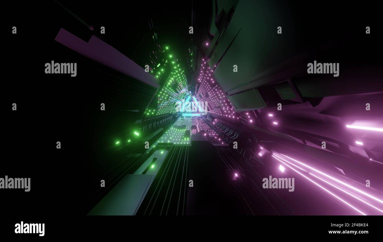 Sci fi abstract 3d illustration Stock Photo - Alamy