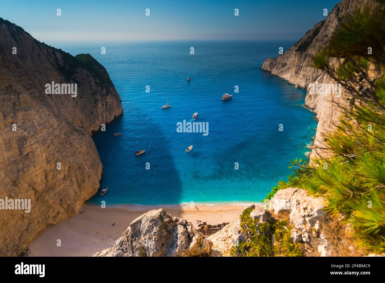 Summer landscape in Zakynthos island Stock Photo - Alamy