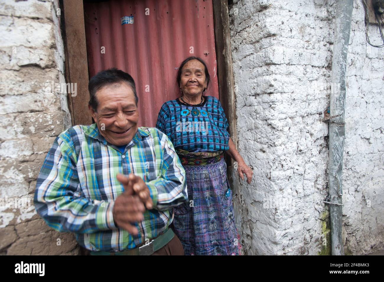 A maya indigenous woman in San Jorge La Laguna, Solola, Guatemala Stock ...