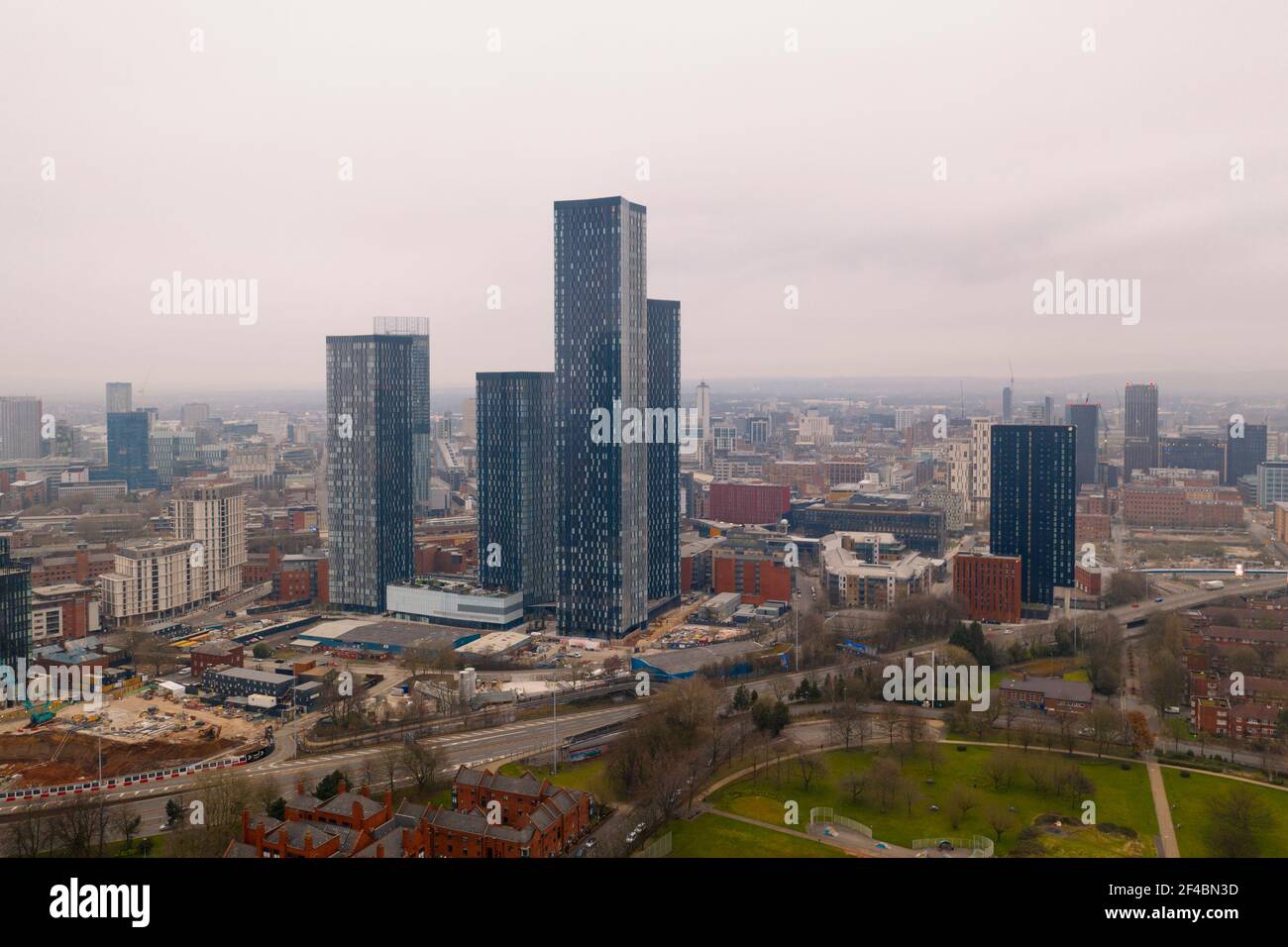 Deansgate Manchester Aerial High Resolution Stock Photography and ...