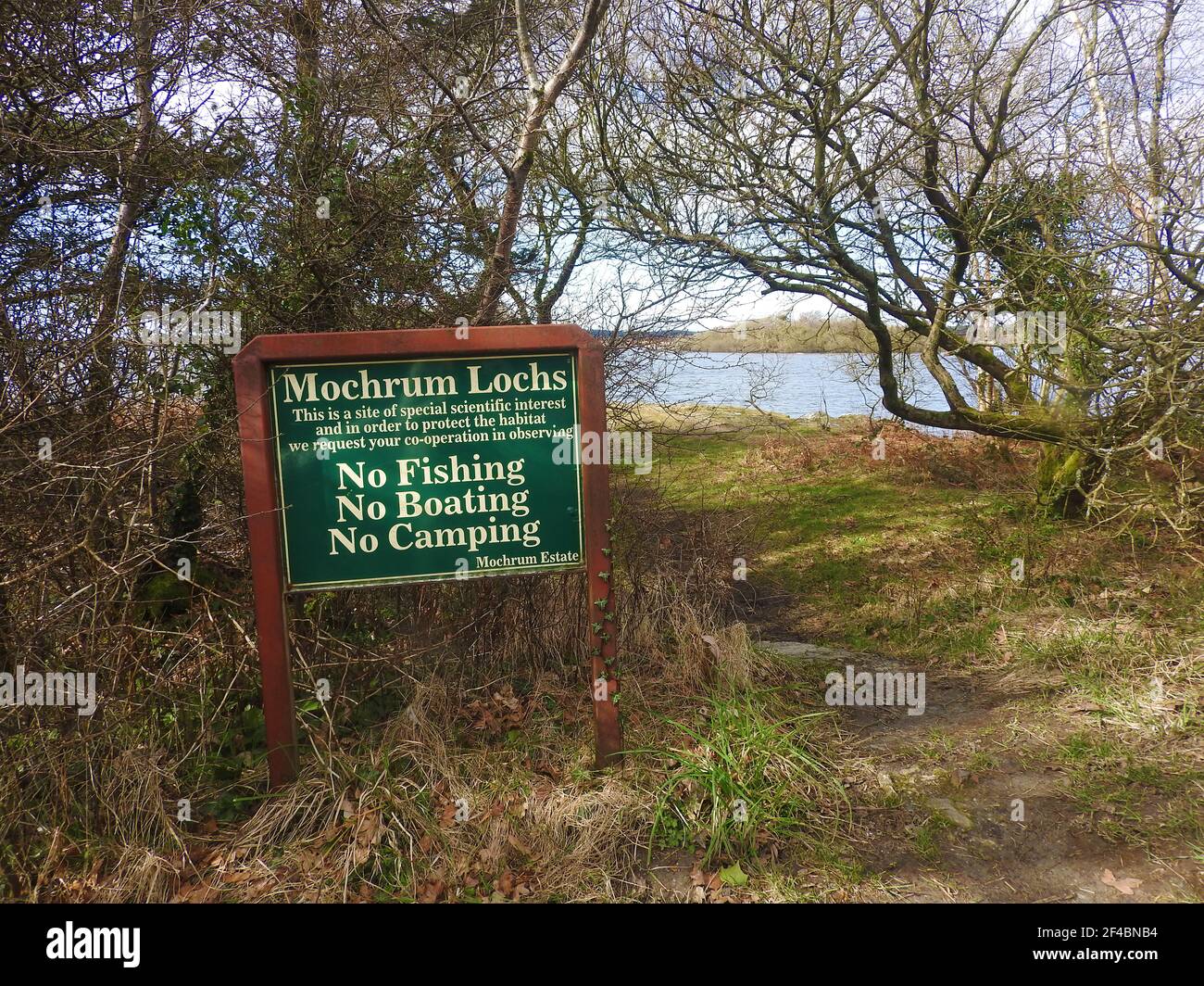 Mochrum Loch, Mochrum Lochs , in the Machers region of Wigtownshire ...