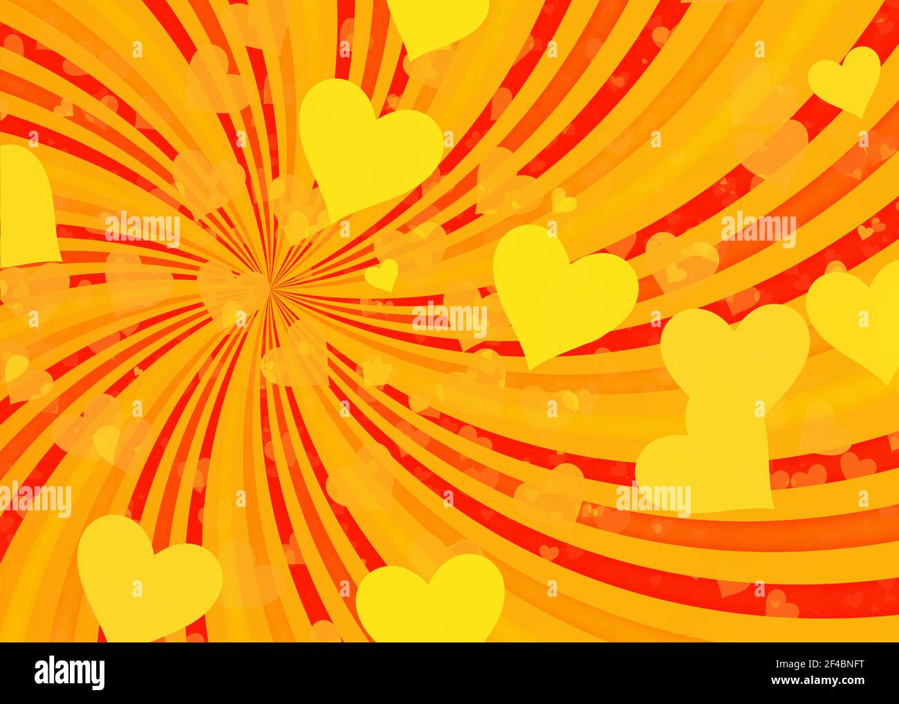 dreamy light hearts on sun rays backgrounds. Love symbol Stock Photo ...