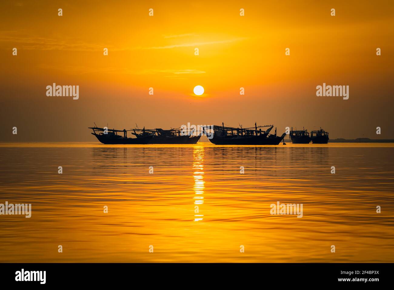 Beautiful morning sunrise view at Dammam Corniche -Saudi Arabia Stock ...
