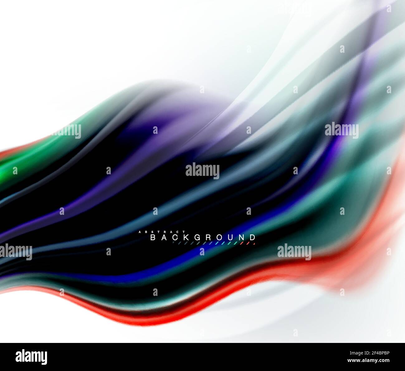 Fluid liquid mixing colors concept on light grey background, wave and ...