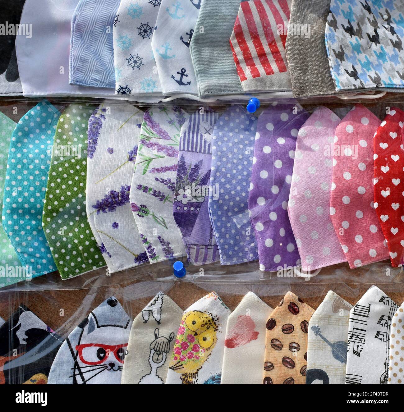 Face masks made from textile Stock Photo - Alamy