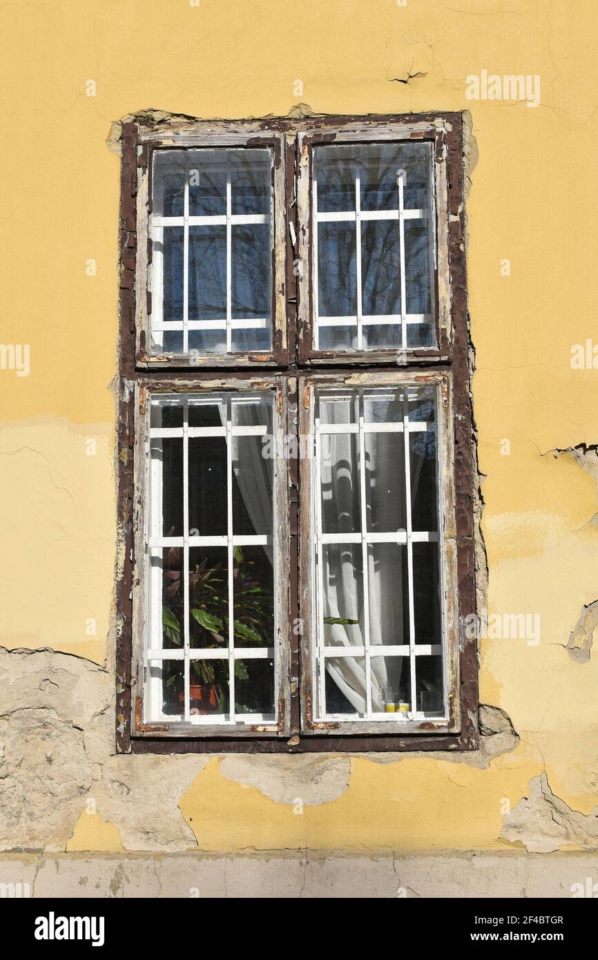 Window of the old city hall building Stock Photo - Alamy
