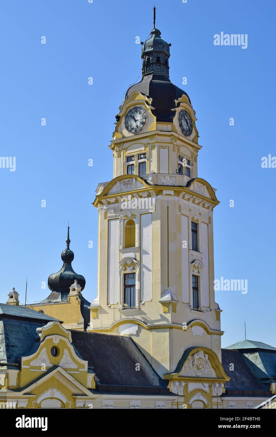 Church tower in Pecs city, Hungary Stock Photo - Alamy