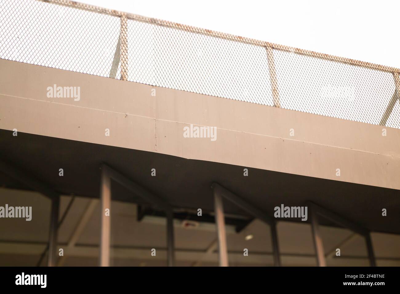 Modern shop design with outdoor rooftop, stock photo Stock Photo - Alamy
