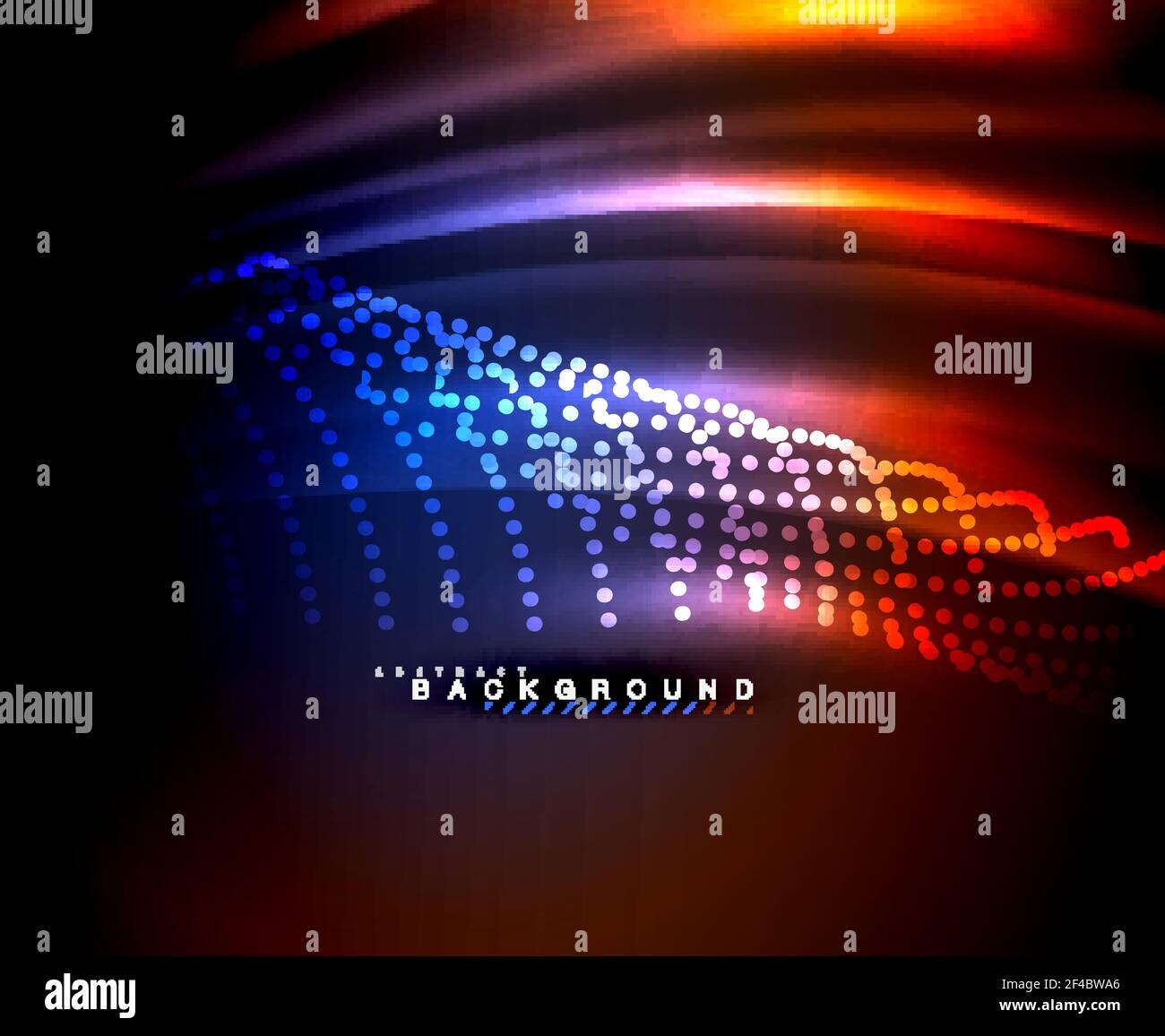 Neon glowing techno lines, hi-tech futuristic abstract background ...