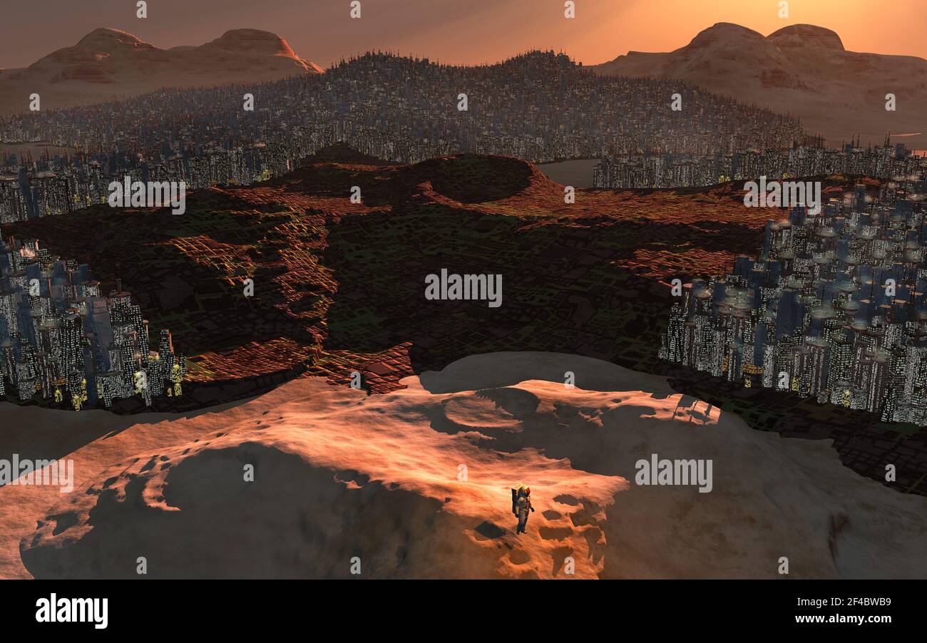 Planet mars colony hi-res stock photography and images - Alamy