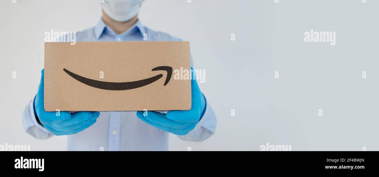 Amazon delivery man hi-res stock photography and images - Alamy