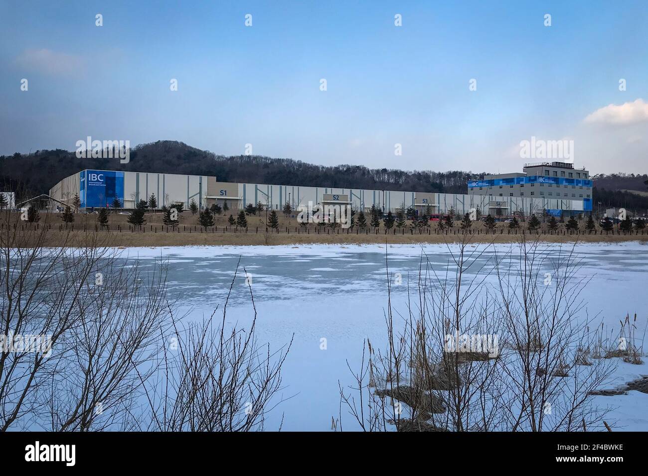 Pyeongchang, South Korea - February 13, 2018: International Broadcast ...