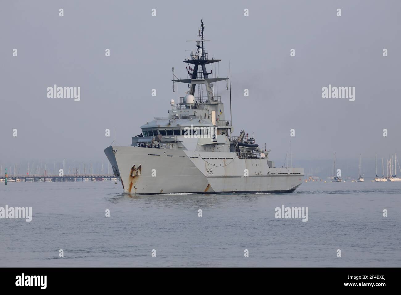 The Royal Navy River class offshore patrol vessel HMS SEVERN (P282 ...