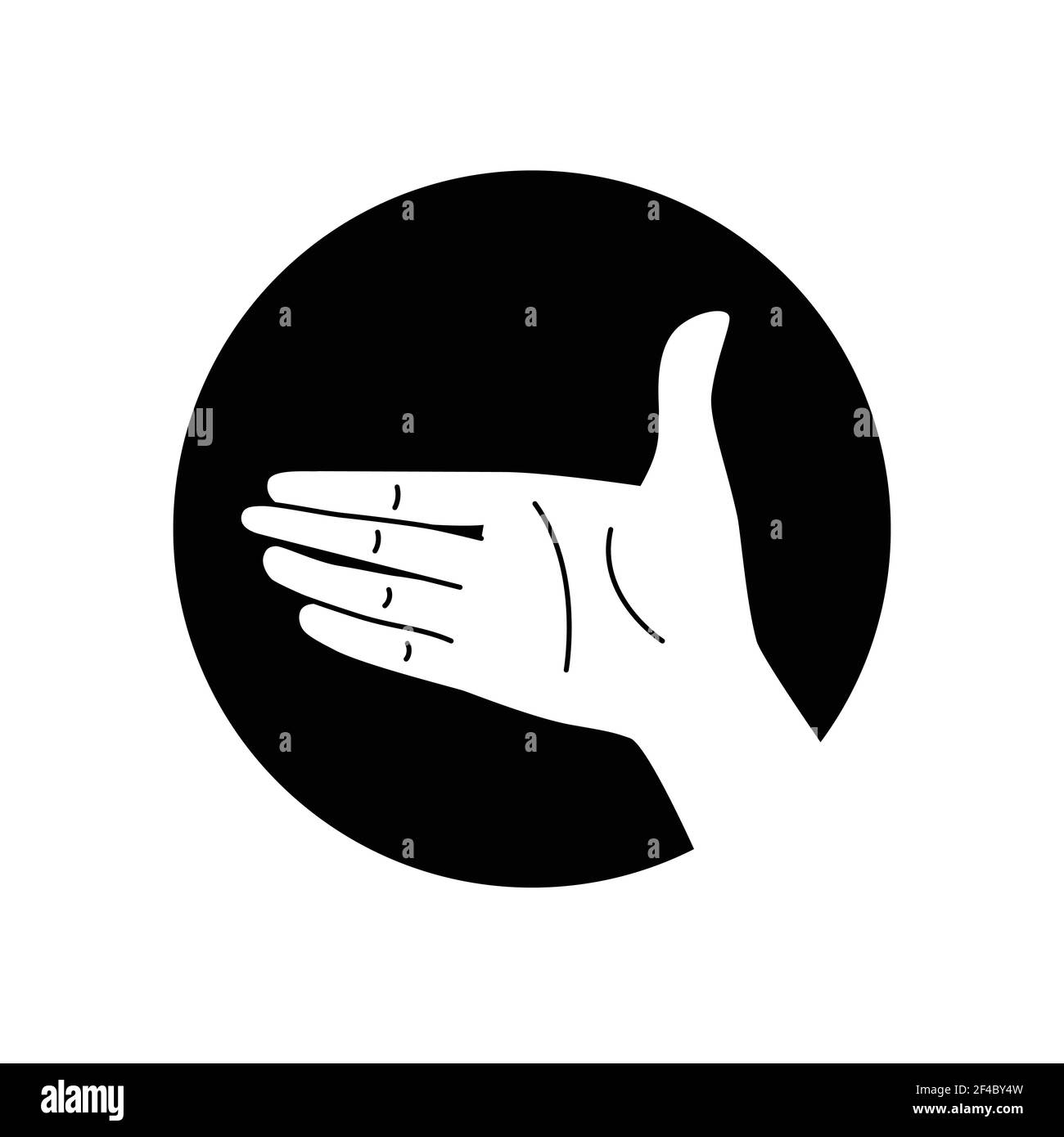 Hand gesture shake hand black glyph icon. Partnership, symbol ...