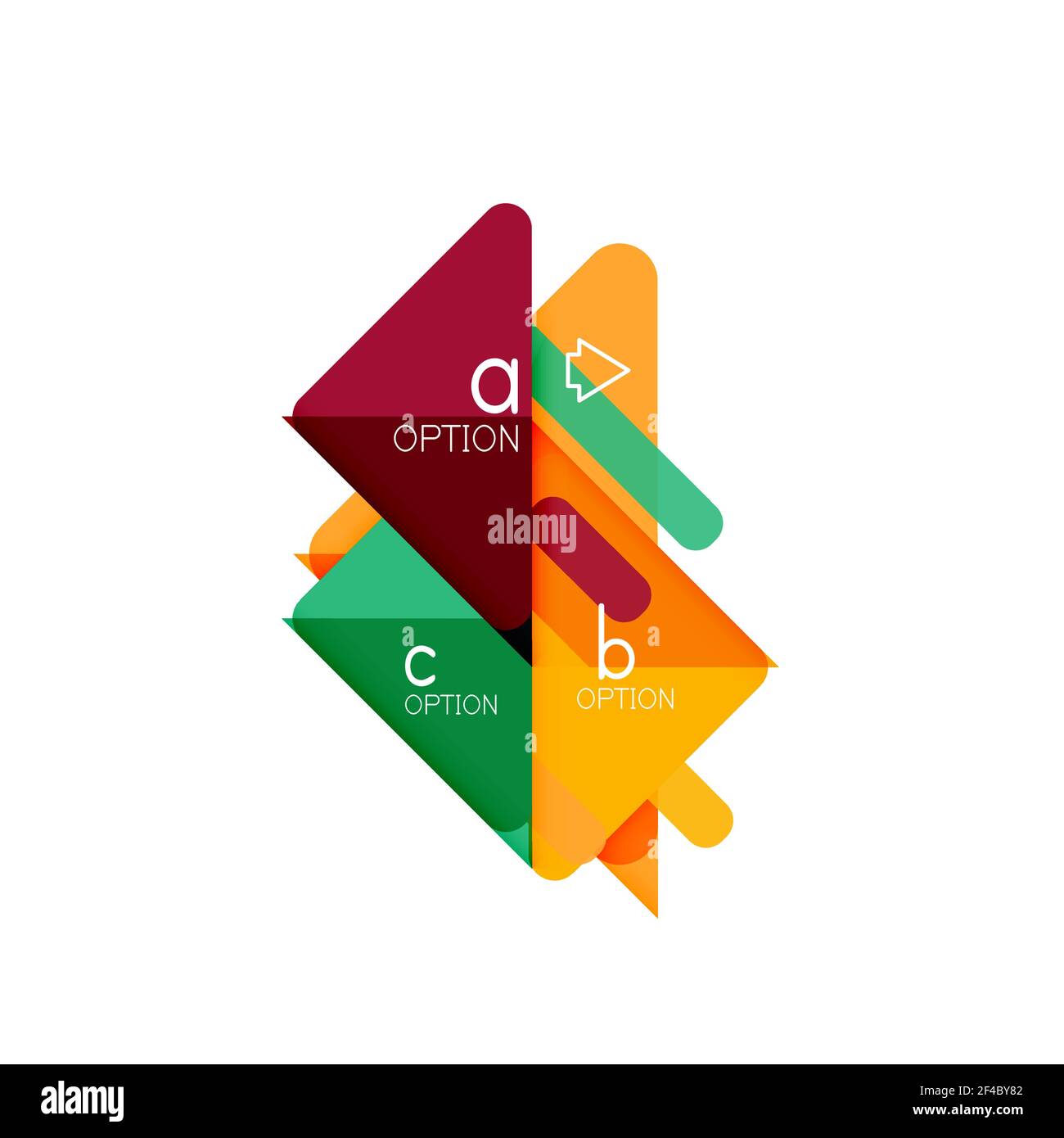 Triangle data visualization design, option infographic layout. Triangle ...