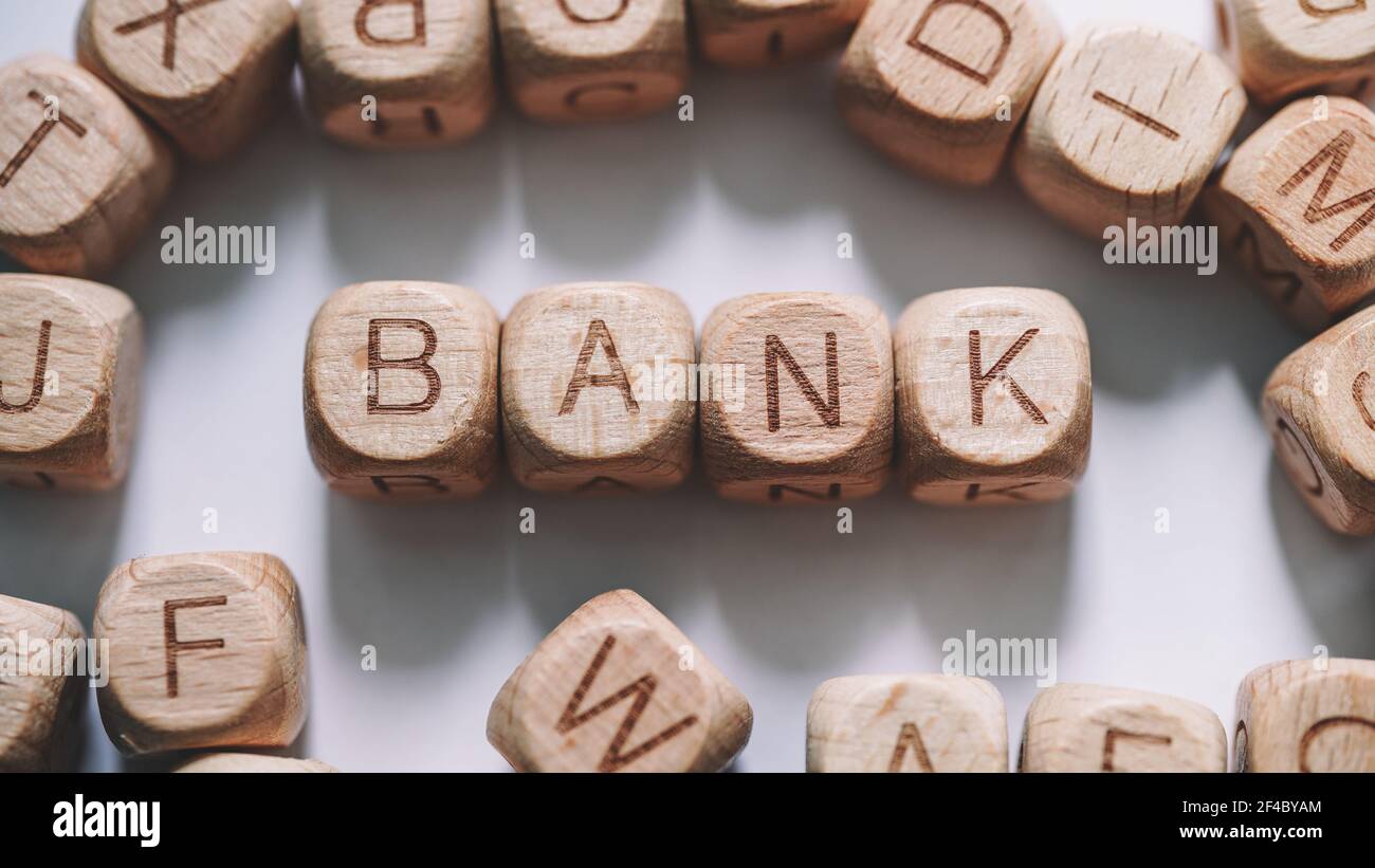 Wooden word Blocks Stock Photo - Alamy