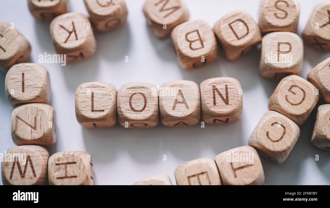 Wooden word Blocks Stock Photo - Alamy
