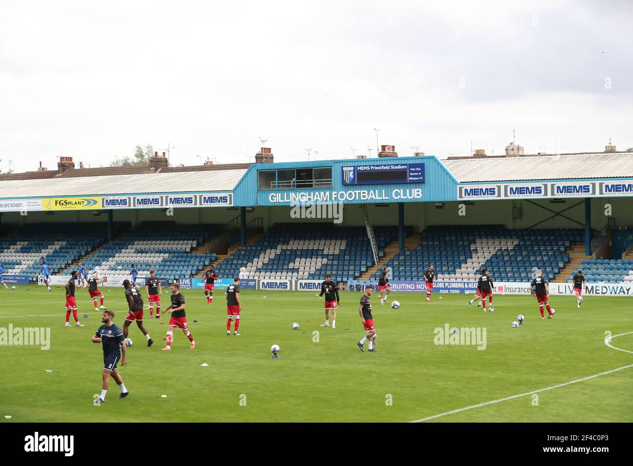 General view of the Priestfield Stadium before the EFL Trophy match ...
