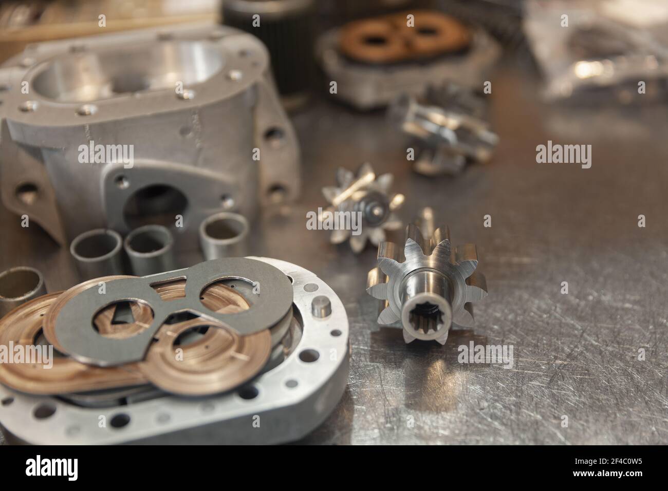 hydraulic pump in service, close up Stock Photo - Alamy