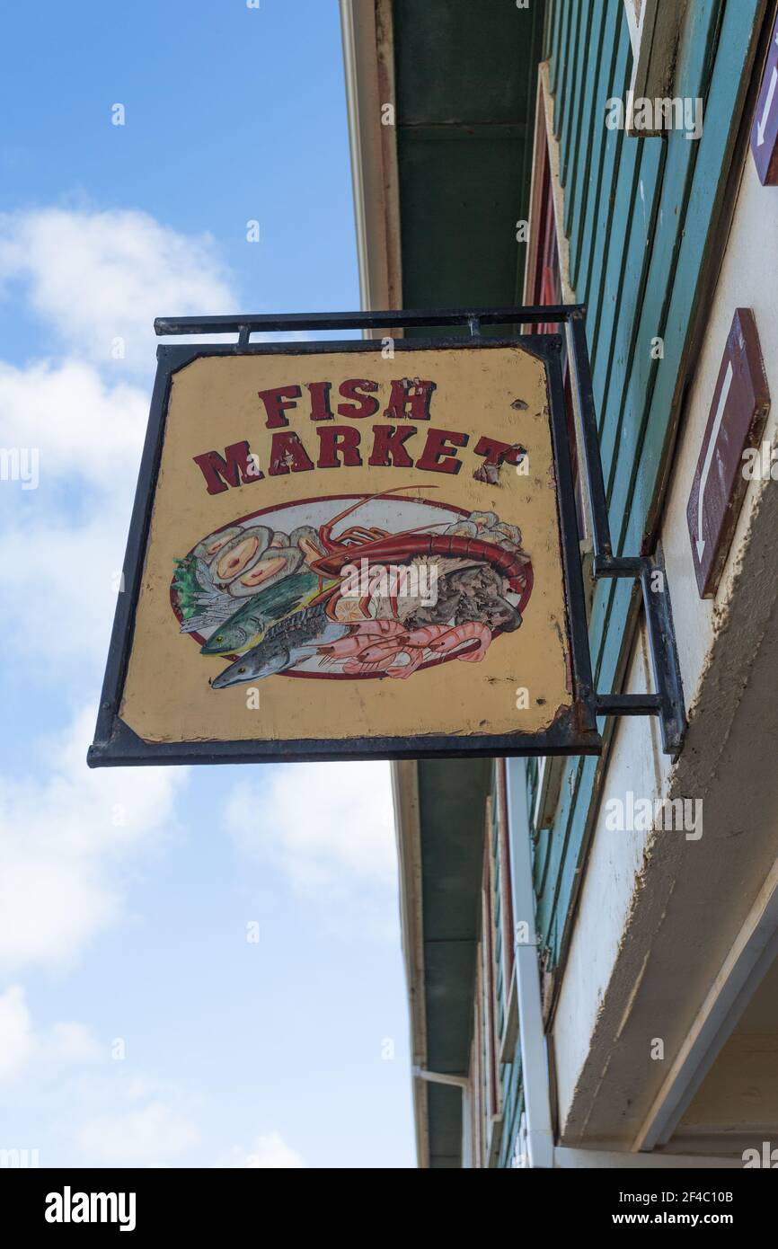 Sign signboard fish hi-res stock photography and images - Alamy