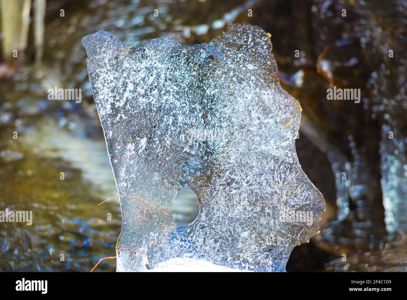 Winter frozen icicles Stock Photo - Alamy