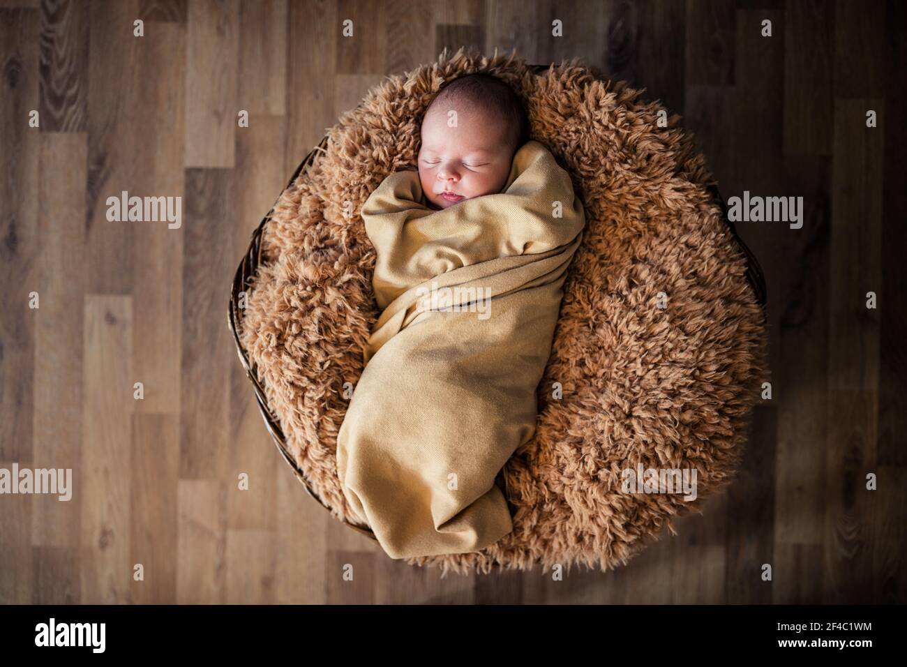 Baby on fluffy rug hi-res stock photography and images - Alamy