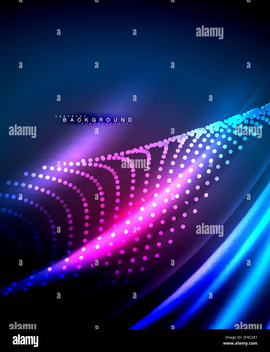 Neon glowing techno lines, hi-tech futuristic abstract background ...
