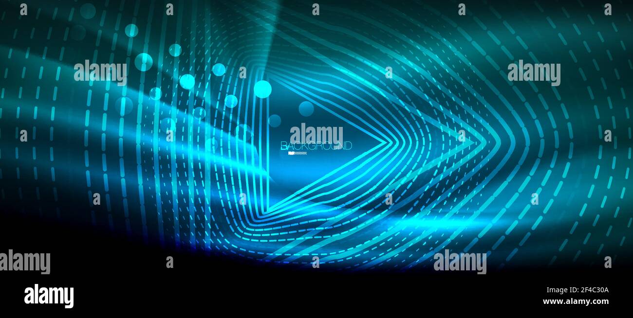 Neon glowing wave, magic energy and light motion background. Wallpaper ...