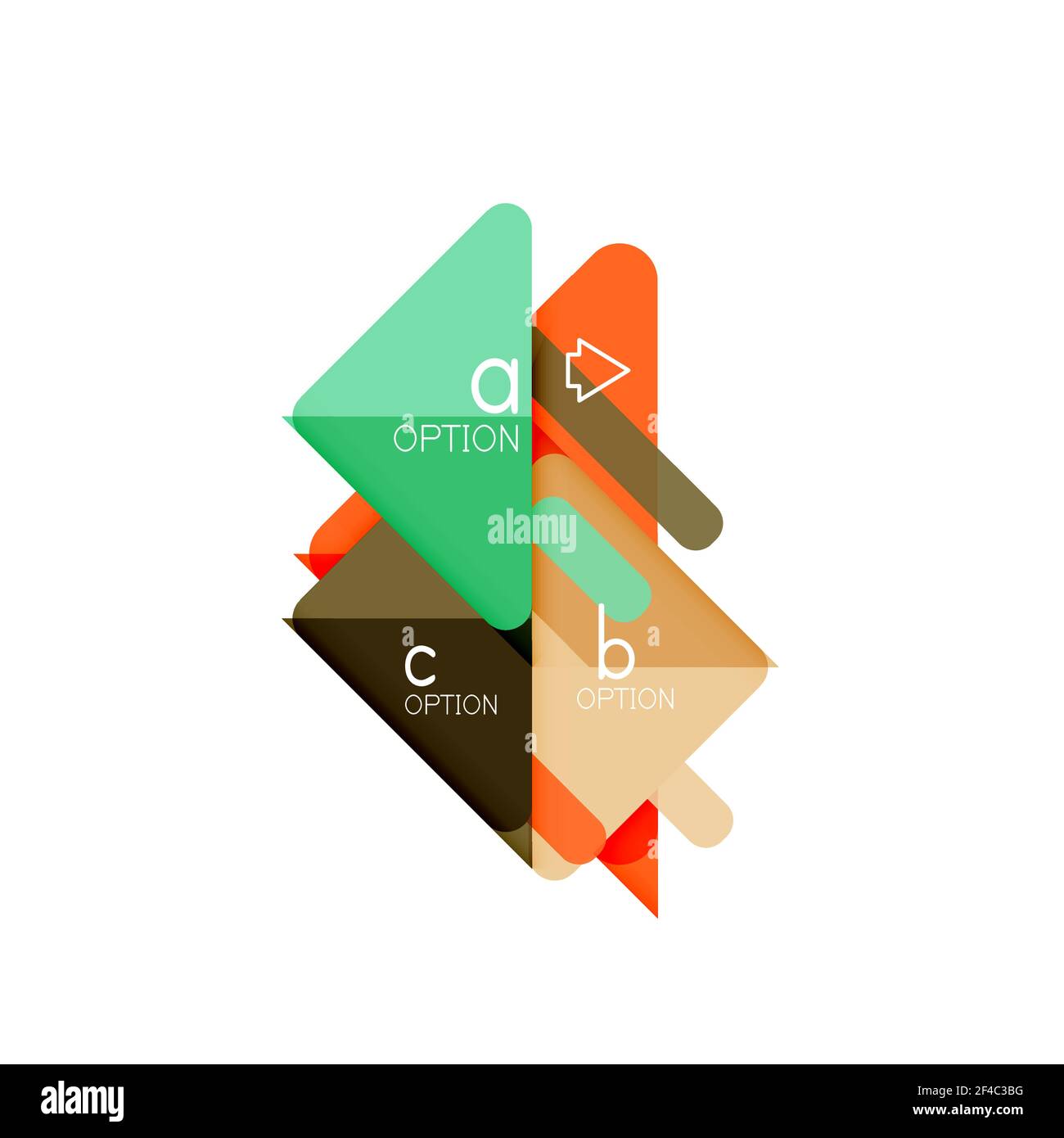 Triangle data visualization design, option infographic layout. Triangle ...