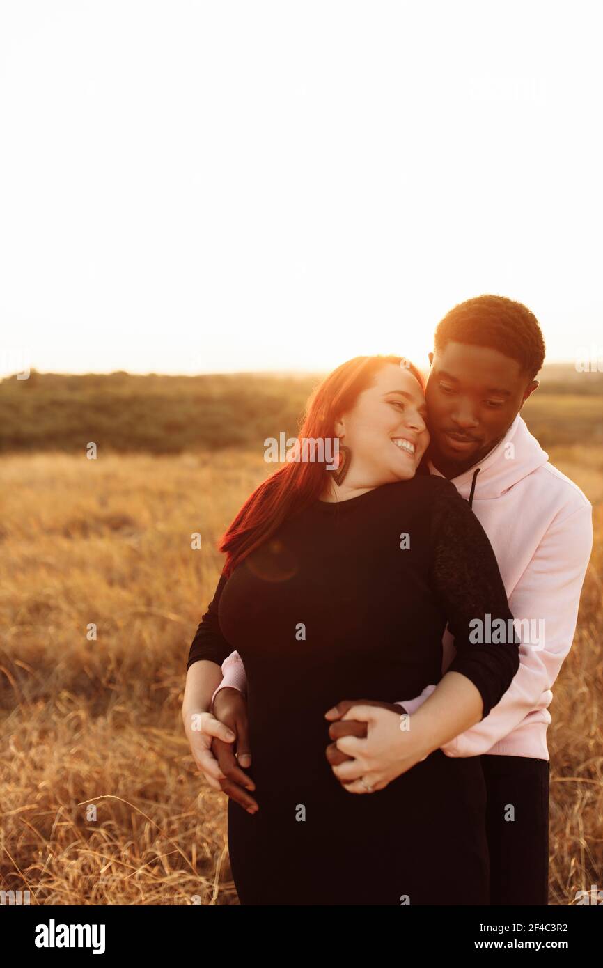 Emotional woman hugging cute hi-res stock photography and images - Alamy