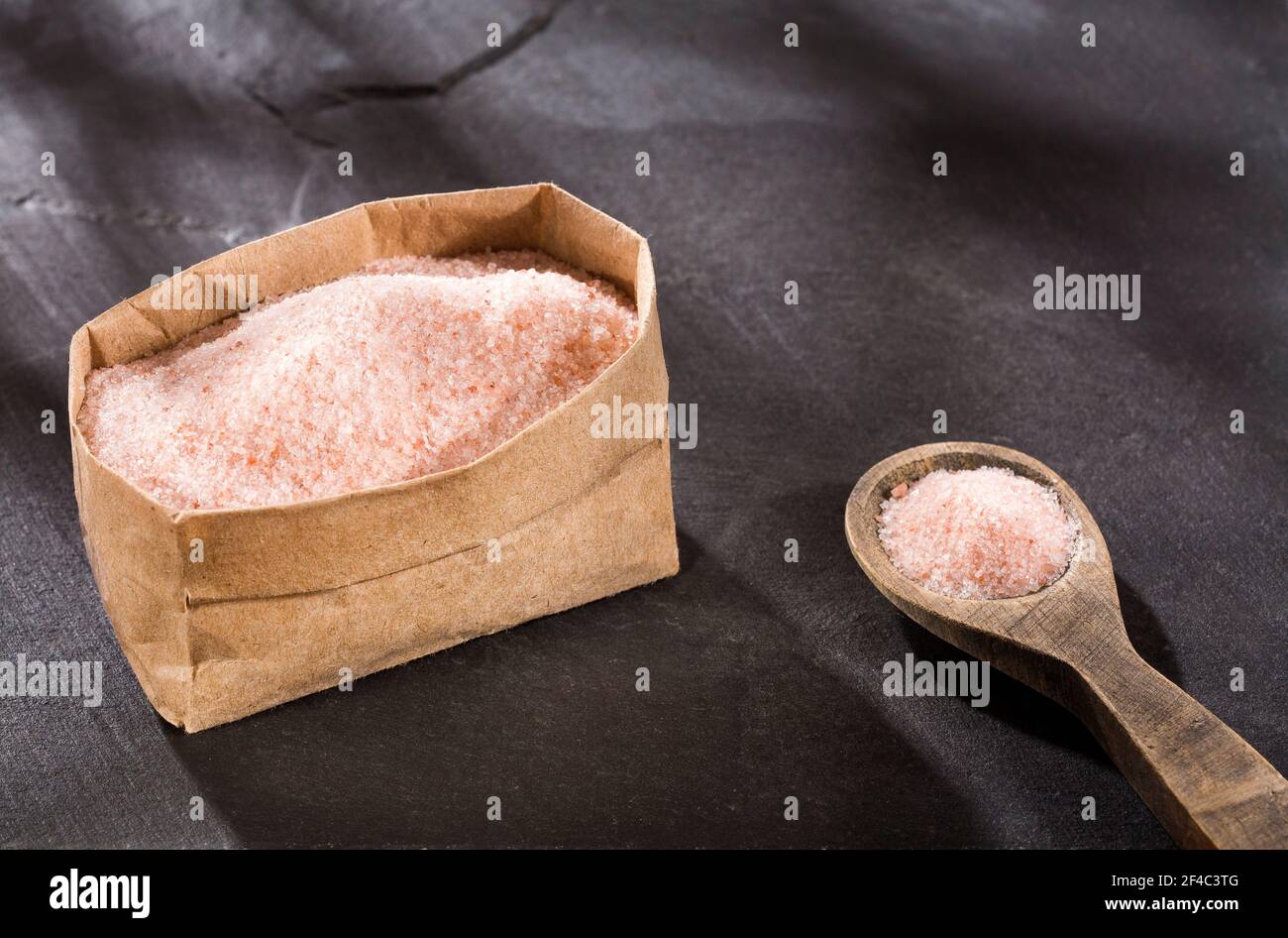 Fine pink salt from the Himalaya Stock Photo - Alamy